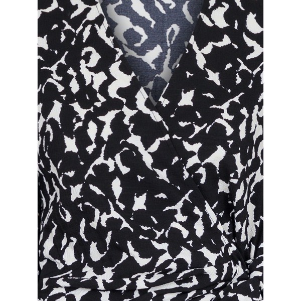 Neo Noir - Onassis Graphic Wrap Dress