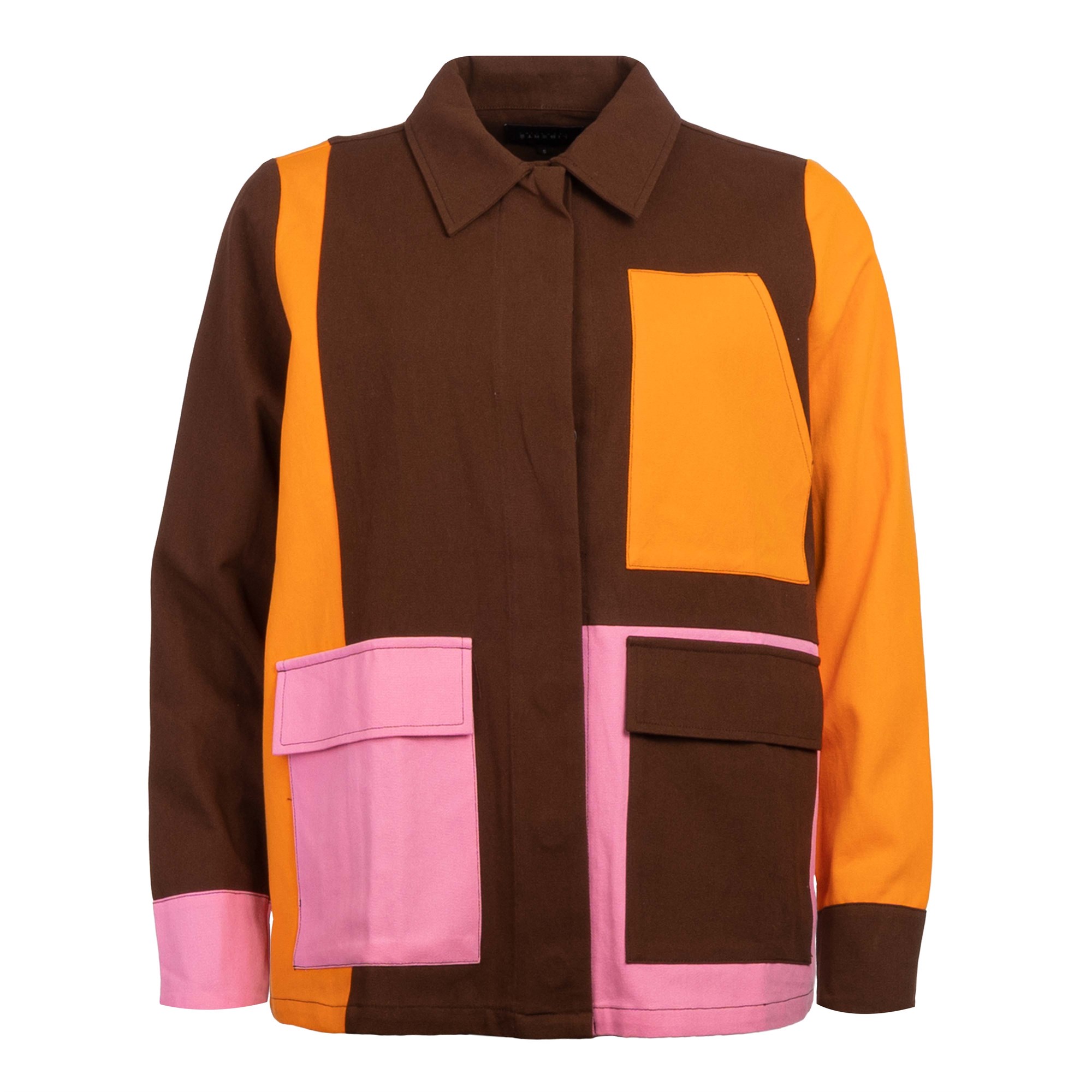 LIBERTÉ - FILUCA CARGO JACKET BROWN COLOR MIX